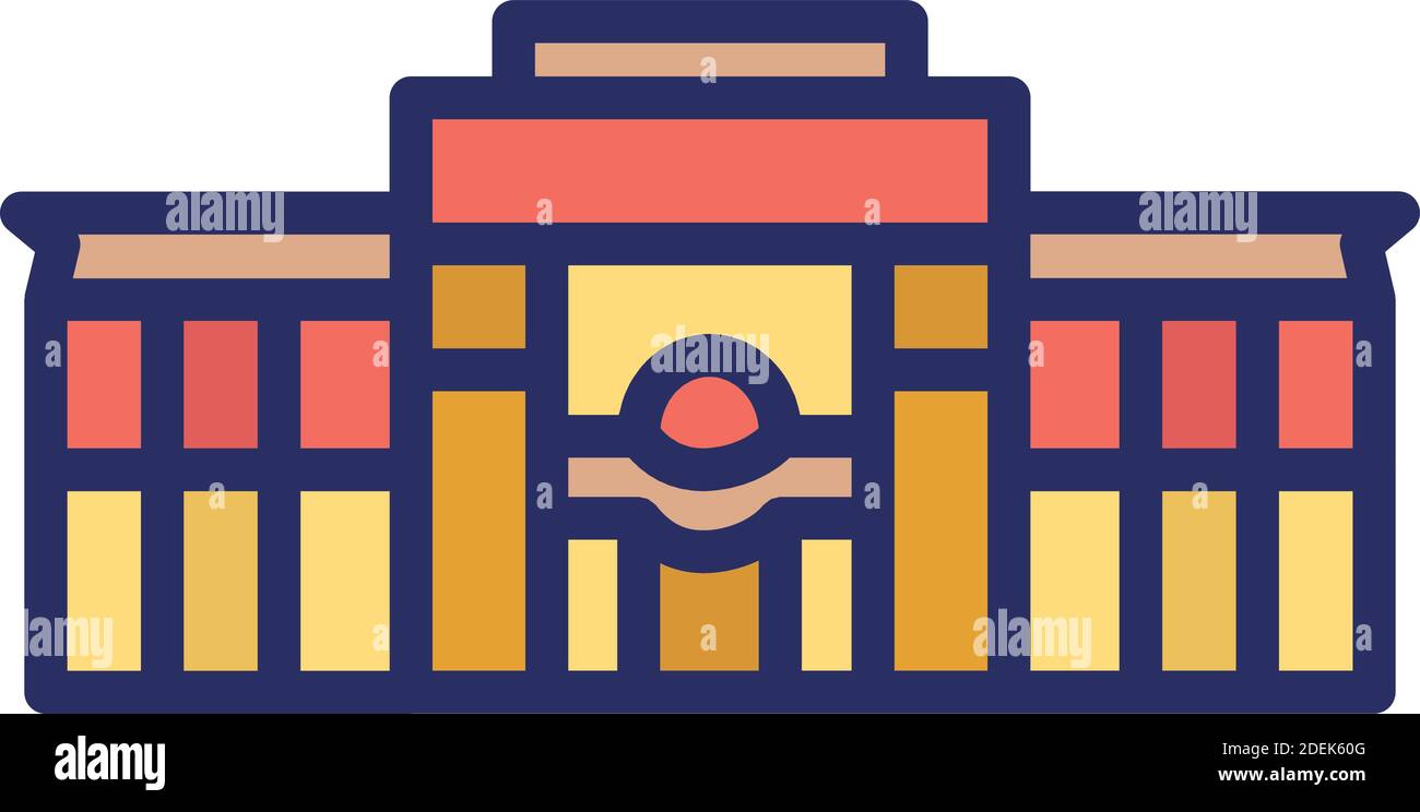 Trevi Fountain, Rome, Italy, baroque fully editable vector icons Stock ...