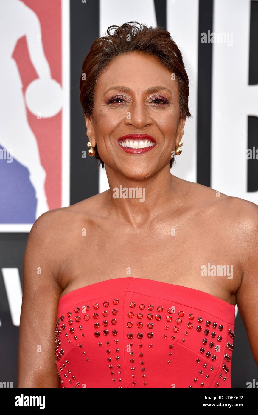 Robin Roberts attends the 2019 NBA Awards at Barker Hangar on June 24 ...