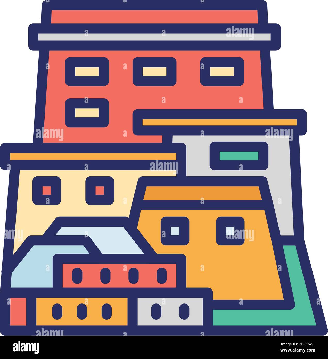 Potala Palace, Lhasa, Tibet, China fully editable vector icons Stock ...