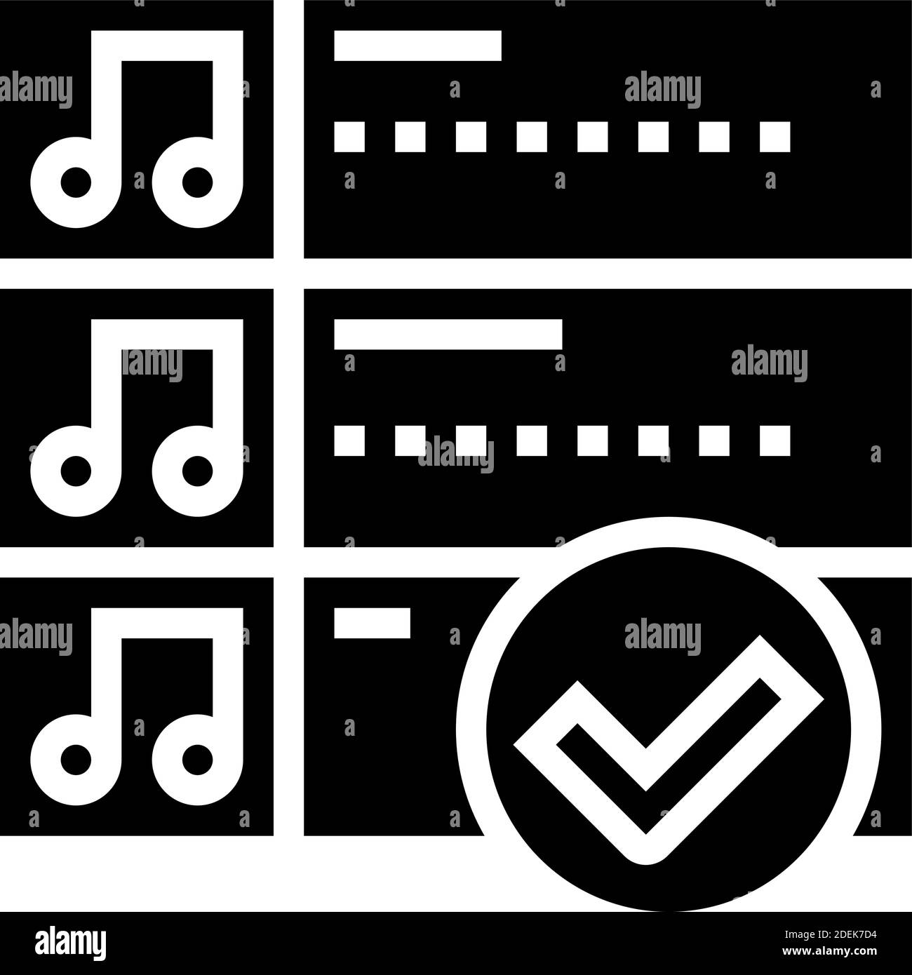 choosing radio music glyph icon vector illustration Stock Vector Image ...