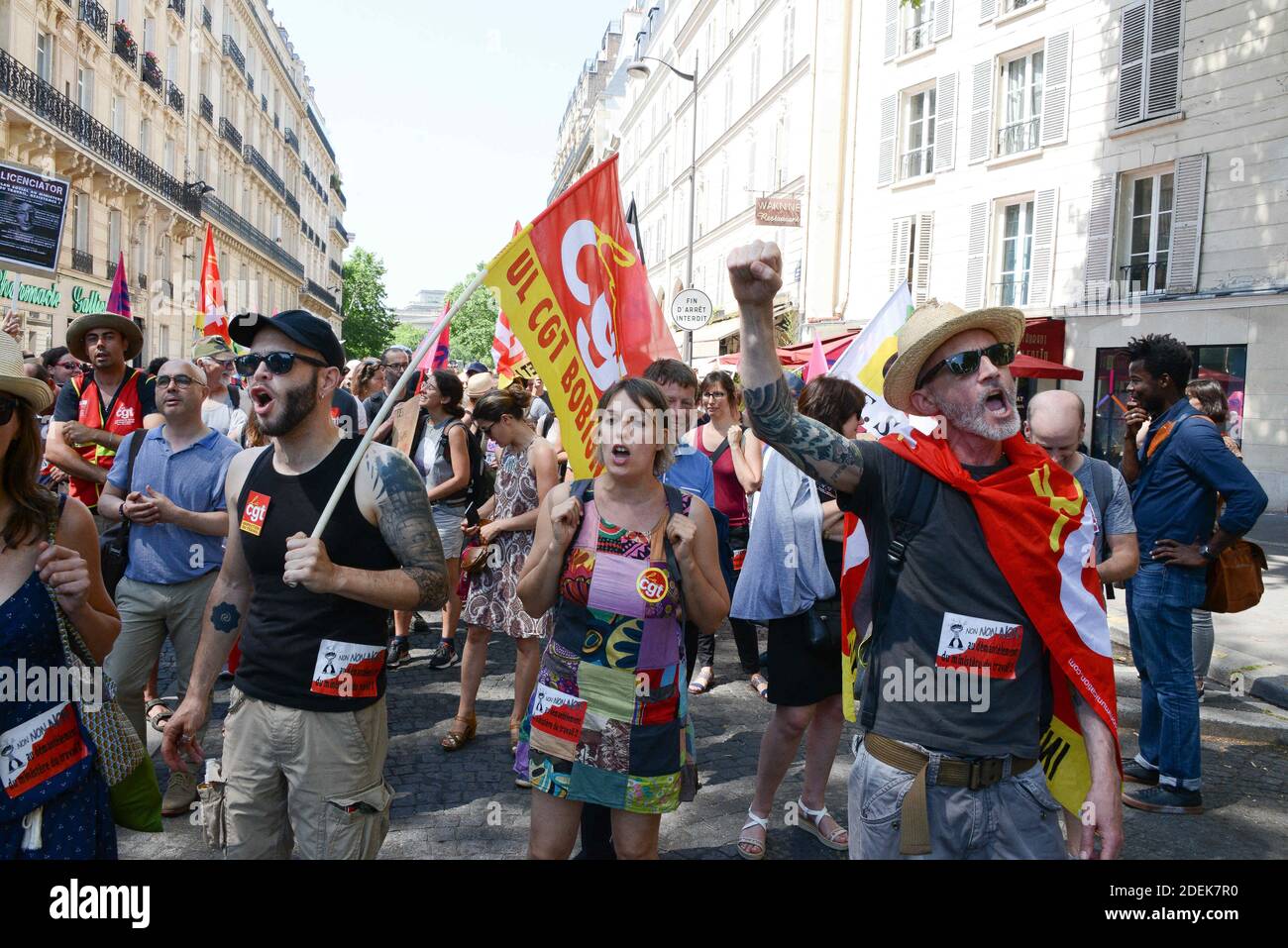 French worker's union Philippe Martinez at the unitary trade union ...