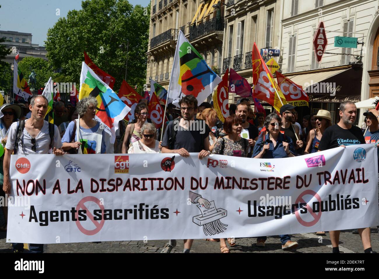 French worker's union Philippe Martinez at the unitary trade union ...