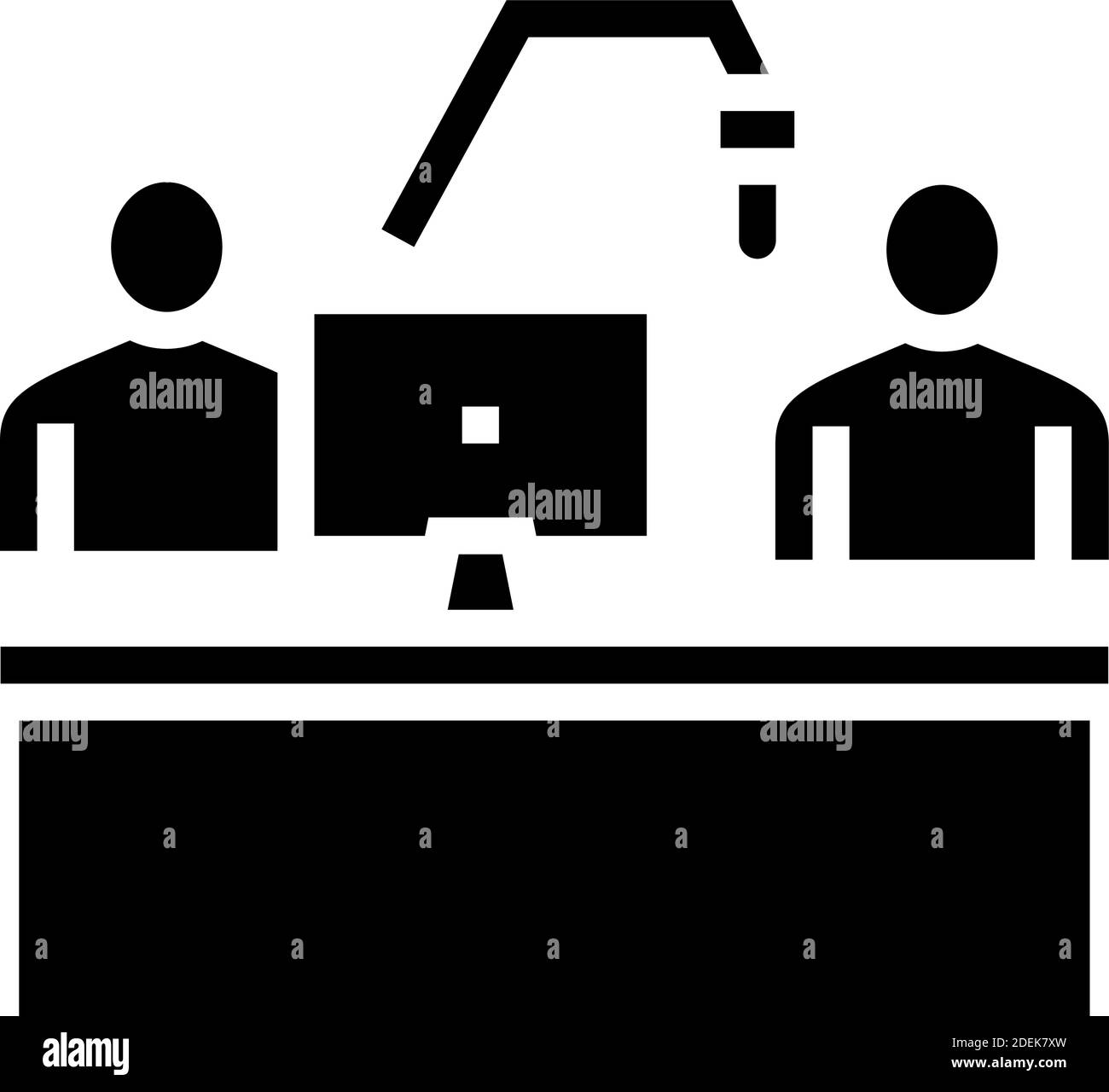 radio studio glyph icon vector illustration Stock Vector Image & Art ...