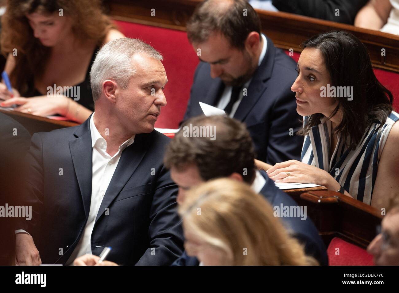 French Environment Minister Francois de Rugy and Secretary of state to ...