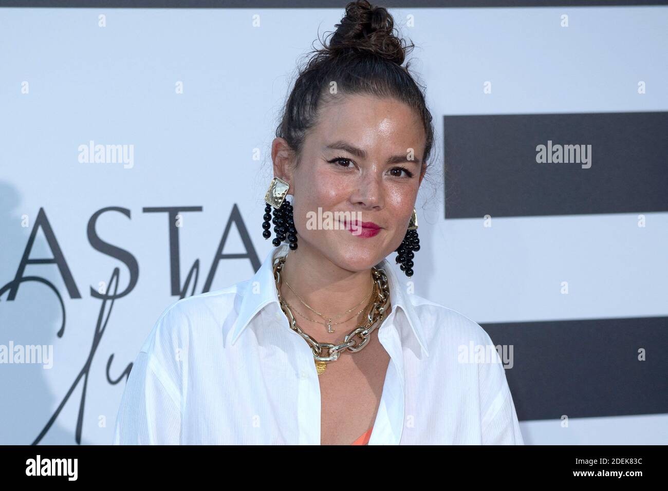 Louise Chen attending the Kerastase Party on a boat at Port Debilly in ...