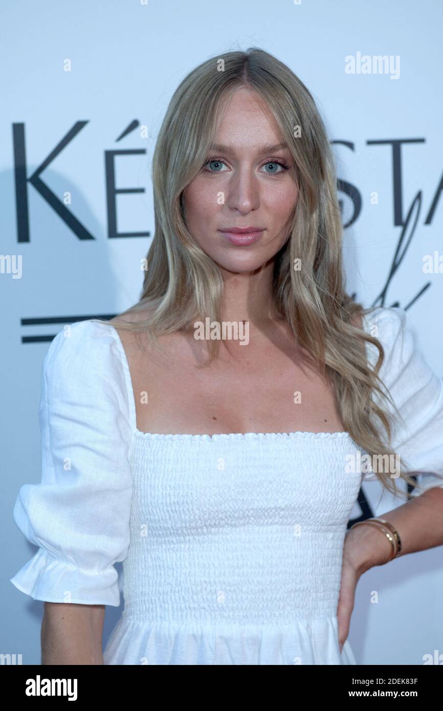 Carin Olsson attending the Kerastase Party on a boat at Port Debilly in ...