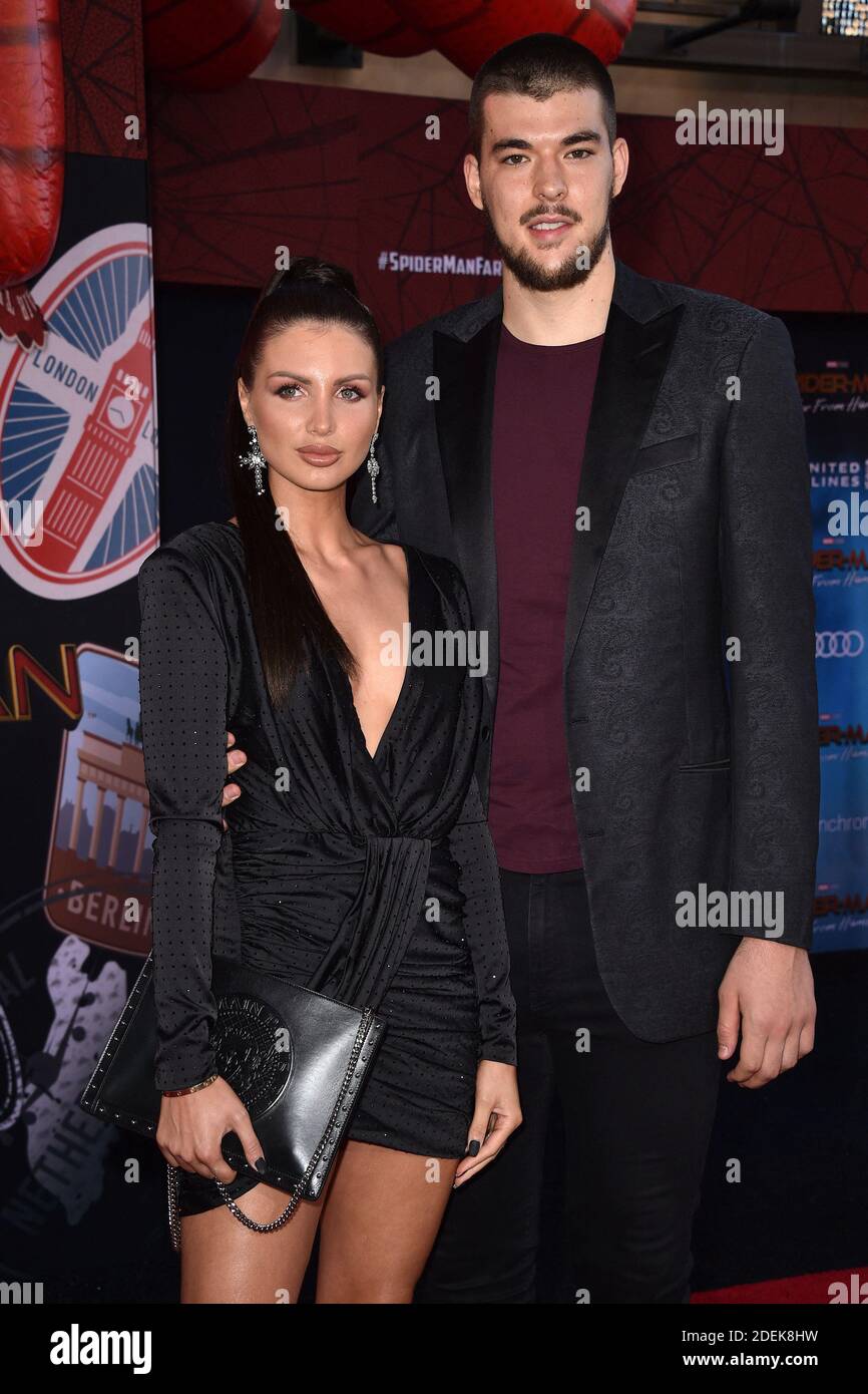 Ivica Zubac attends the Premiere of Sony Pictures' "Spider-Man Far From ...