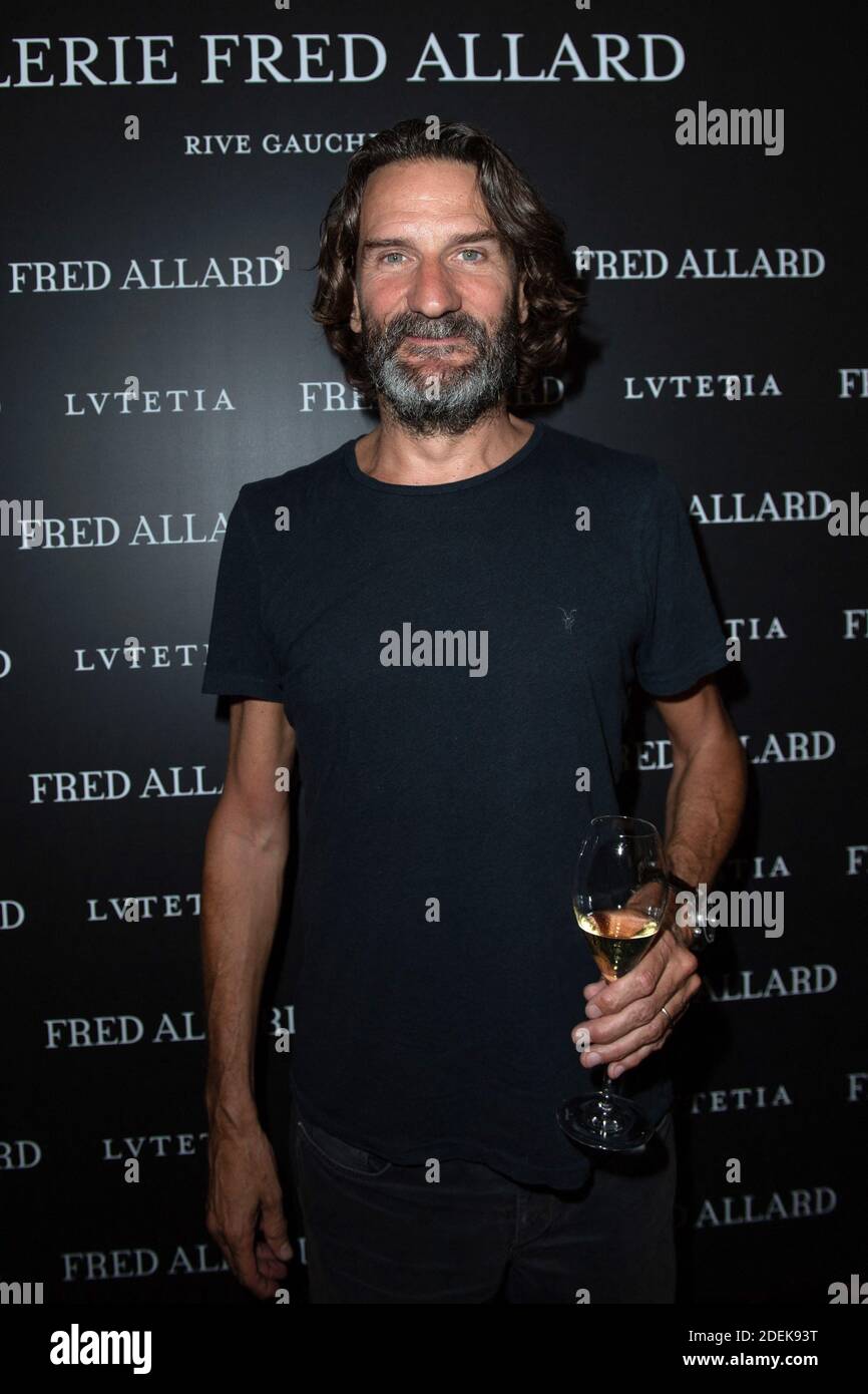 Frederic Beigbeder attending the Fred Allard X LVUTETIA exhibition ...
