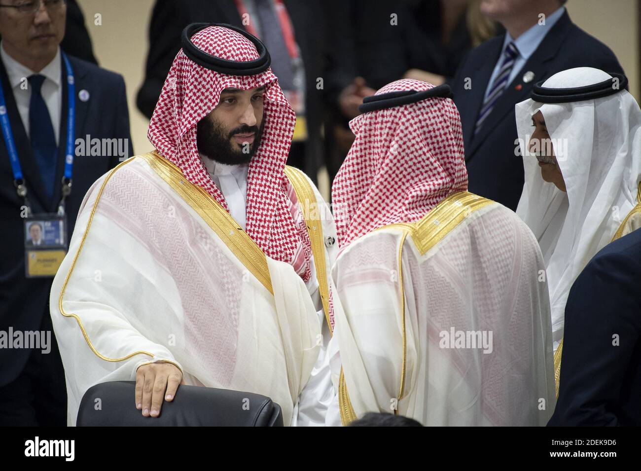 Saudi Crown Prince Mohammed bin Salman during a meeting on "World ...