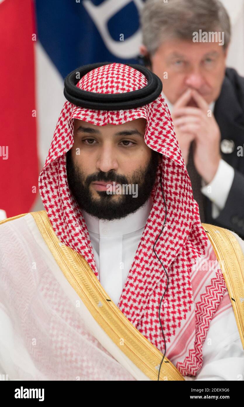 Crown Prince Mohammed bin Salman (Saudi Arabia) during a meeting on ...