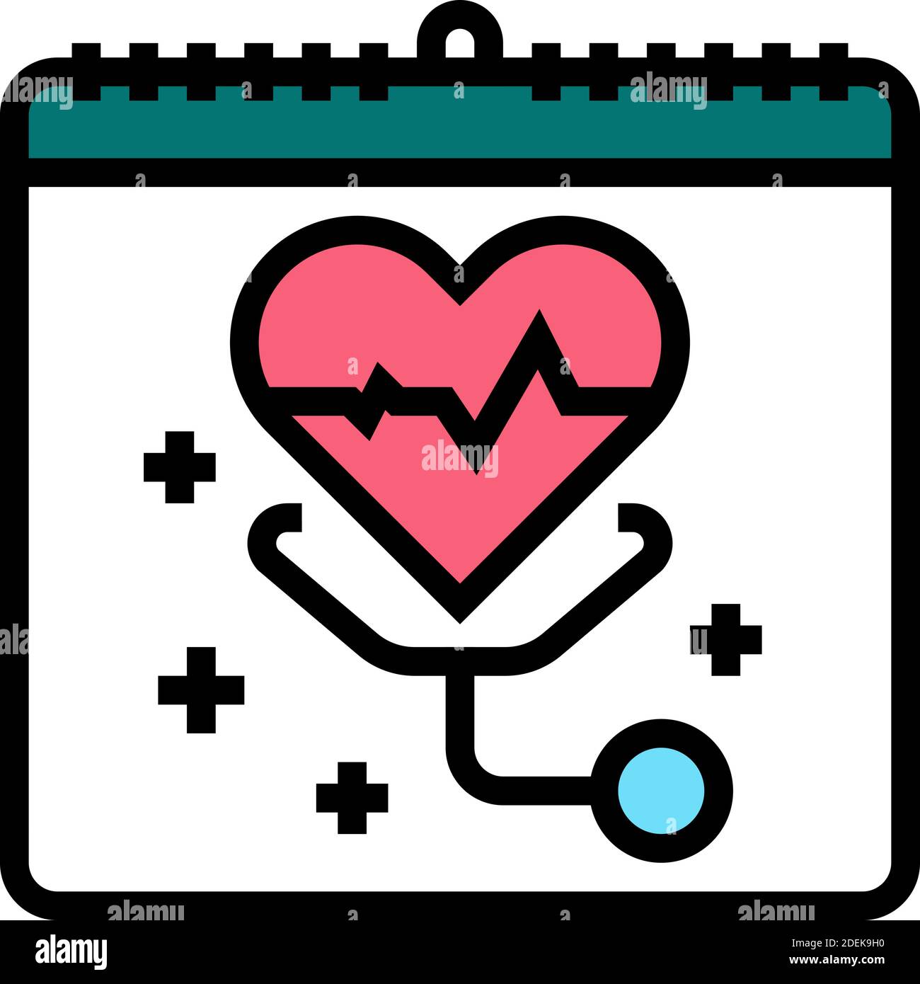 world health day color icon vector illustration Stock Vector Image ...