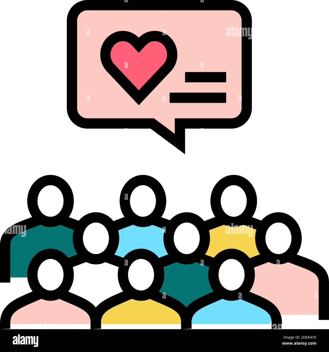 collective thanks color icon vector sign illustration Stock Vector ...