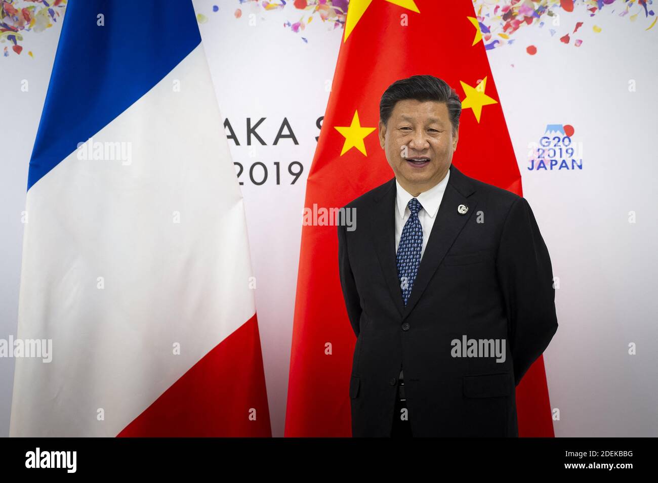 China's President Xi Jinping attends a bilateral meeting with France's ...