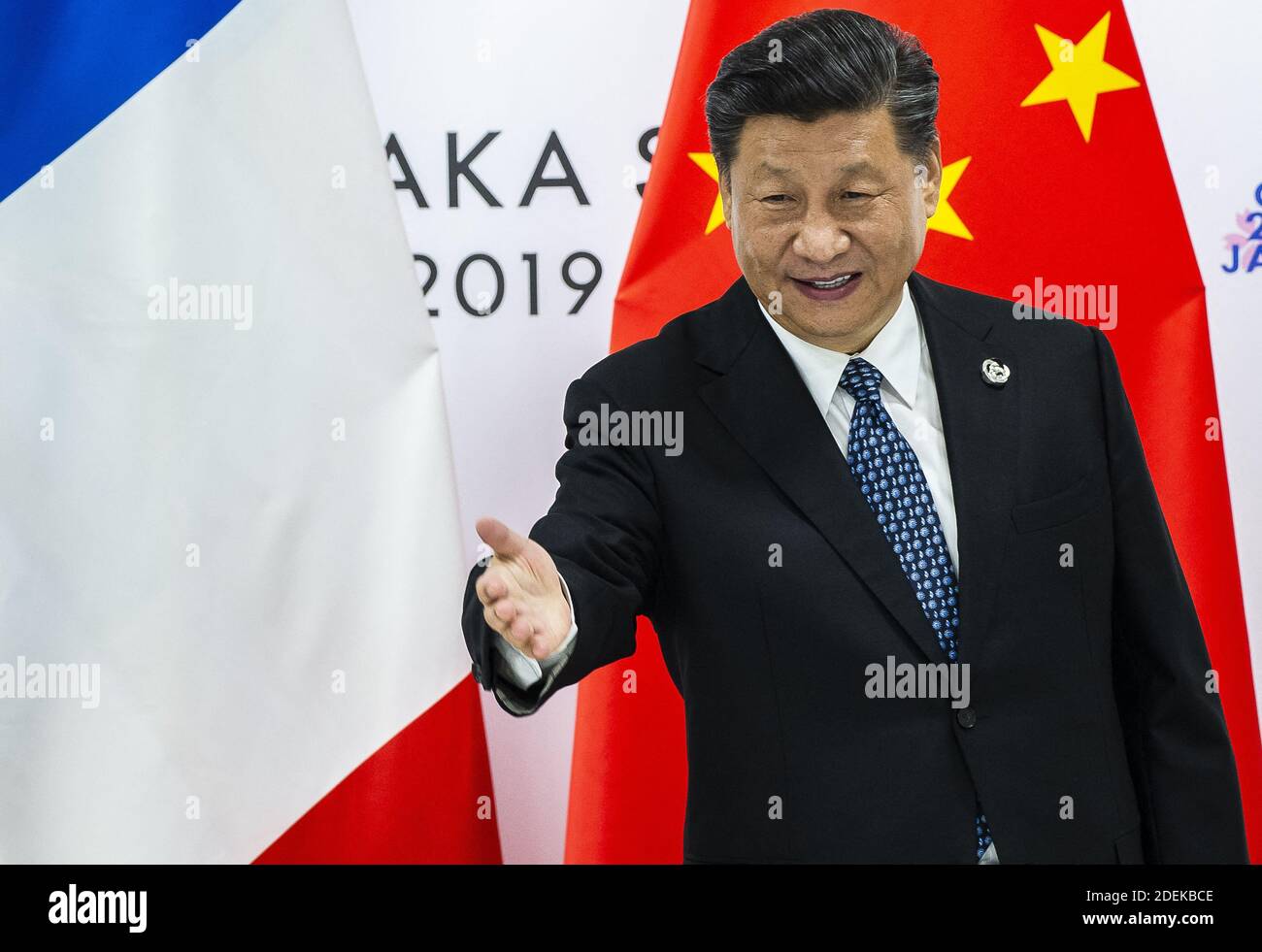 China's President Xi Jinping attends a bilateral meeting with France's ...