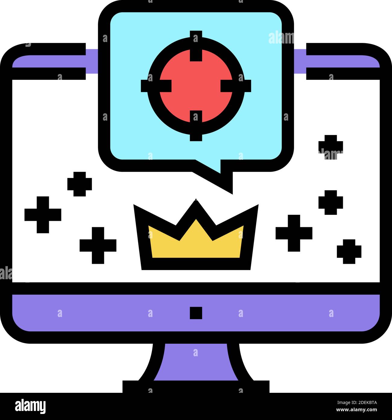 Smm promotion line color hi-res stock photography and images - Alamy