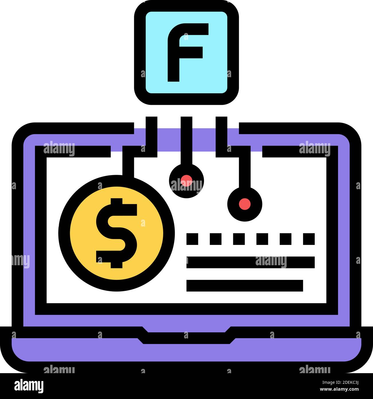 smm service business color icon vector illustration Stock Vector Image ...