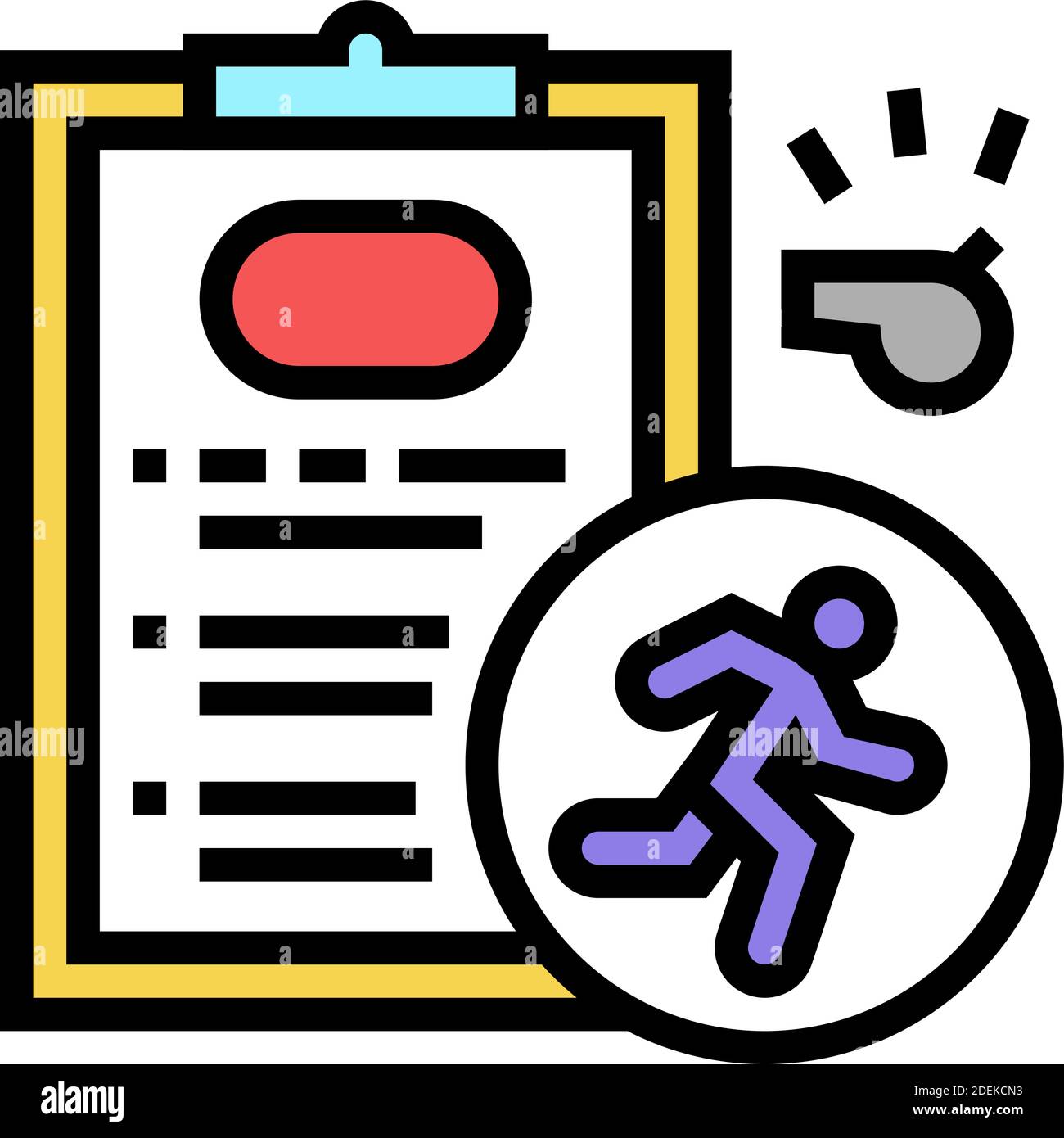 runner sportsman card color icon vector illustration Stock Vector Image ...
