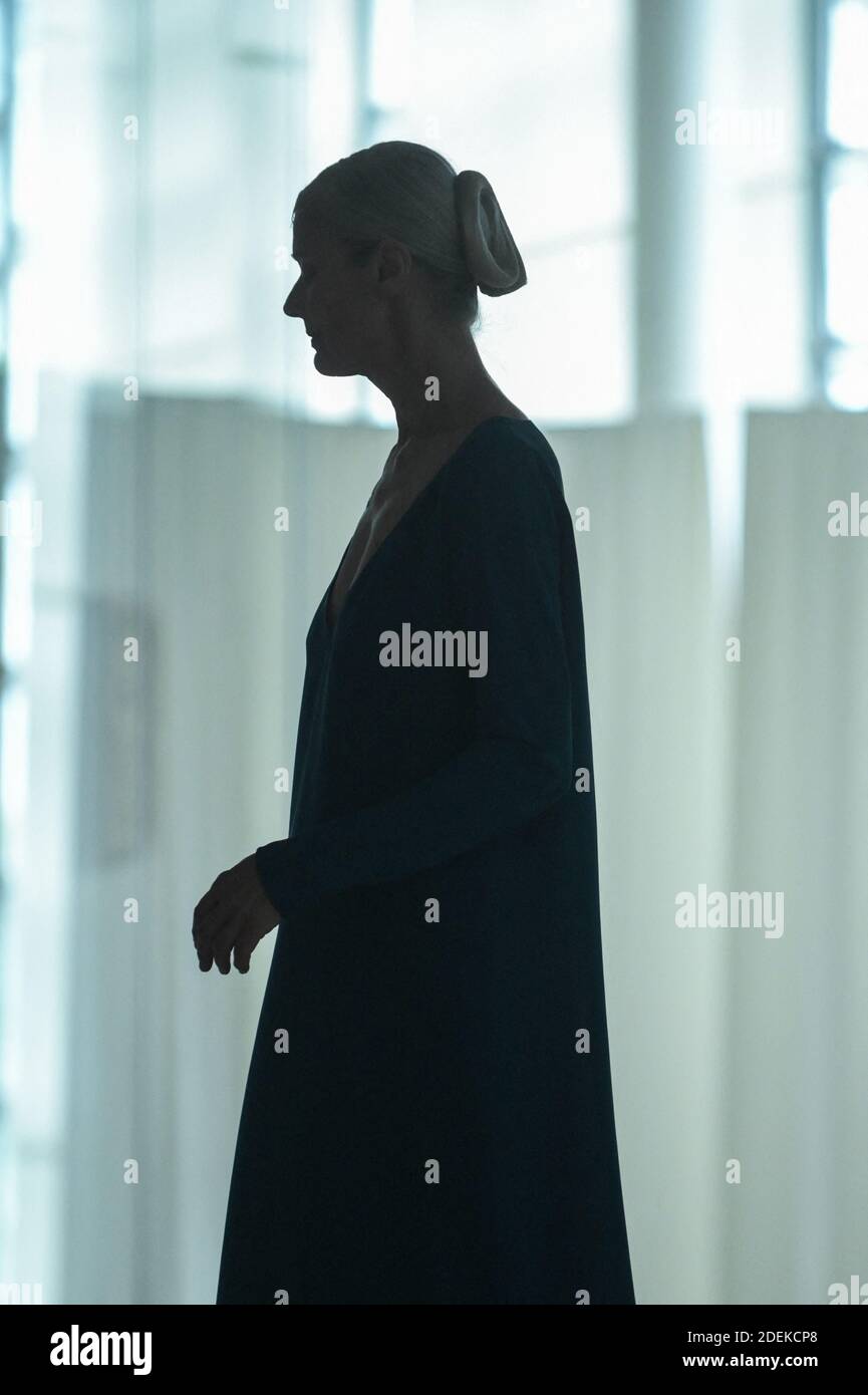 A model walks the runway during the Adeline André Haute Couture Fall ...