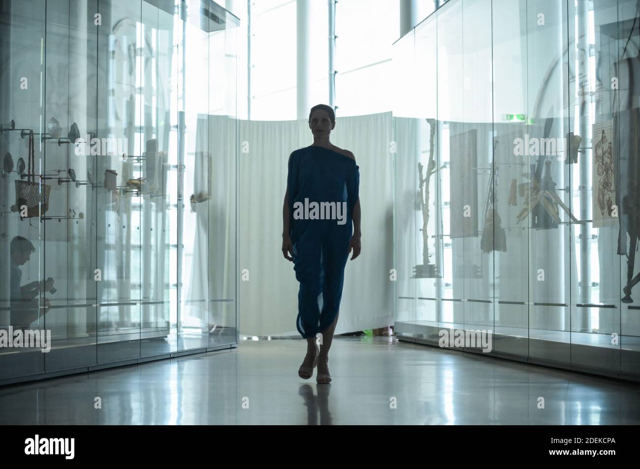 A model walks the runway during the Adeline André Haute Couture Fall ...