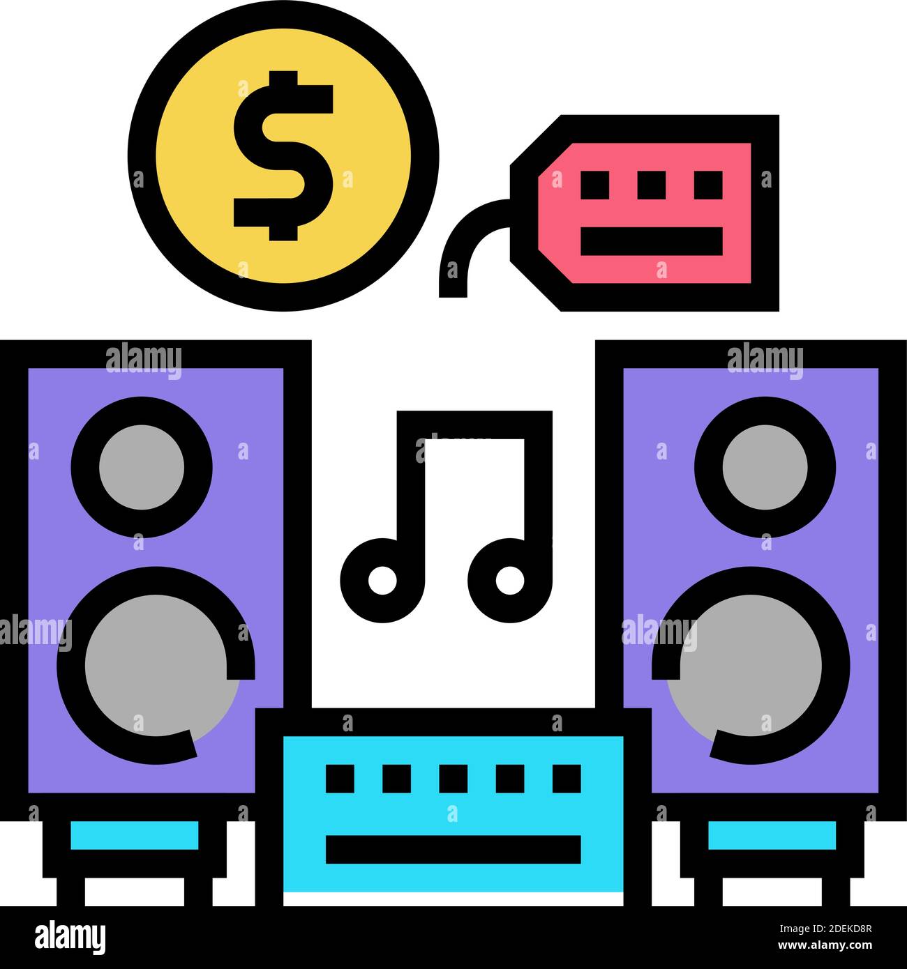 Sport equipment rental color icon Stock Vector Images - Alamy