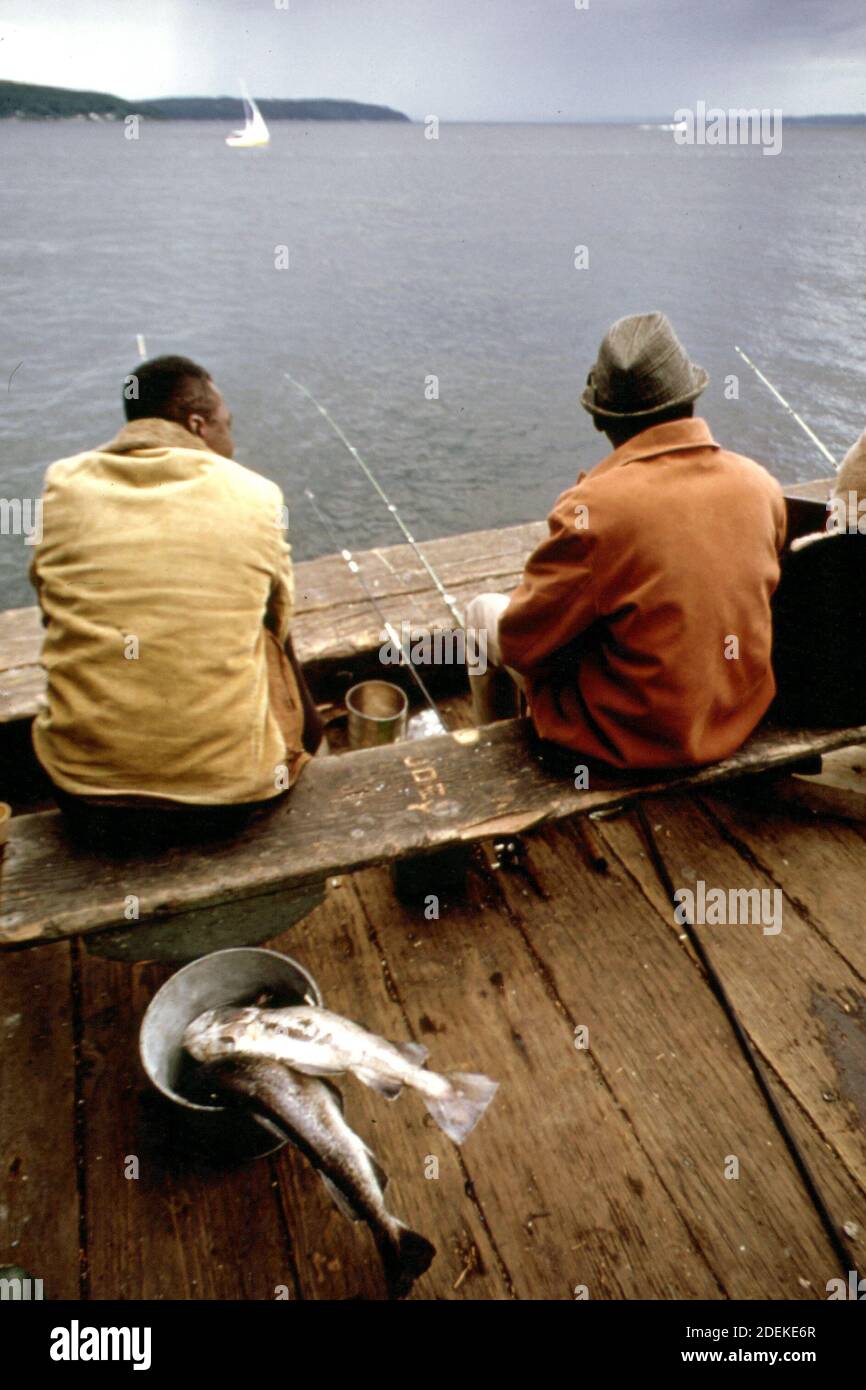 "1970s Photo (1973) - Fishing from pier at Point Defiance Park on Puget ...
