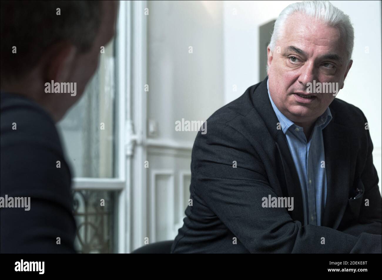 HSH Prince Henri de la Croy, at his lawyer's place in Paris, France, on ...