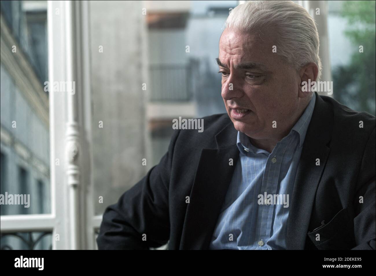 HSH Prince Henri de la Croy, at his lawyer's place in Paris, France, on ...