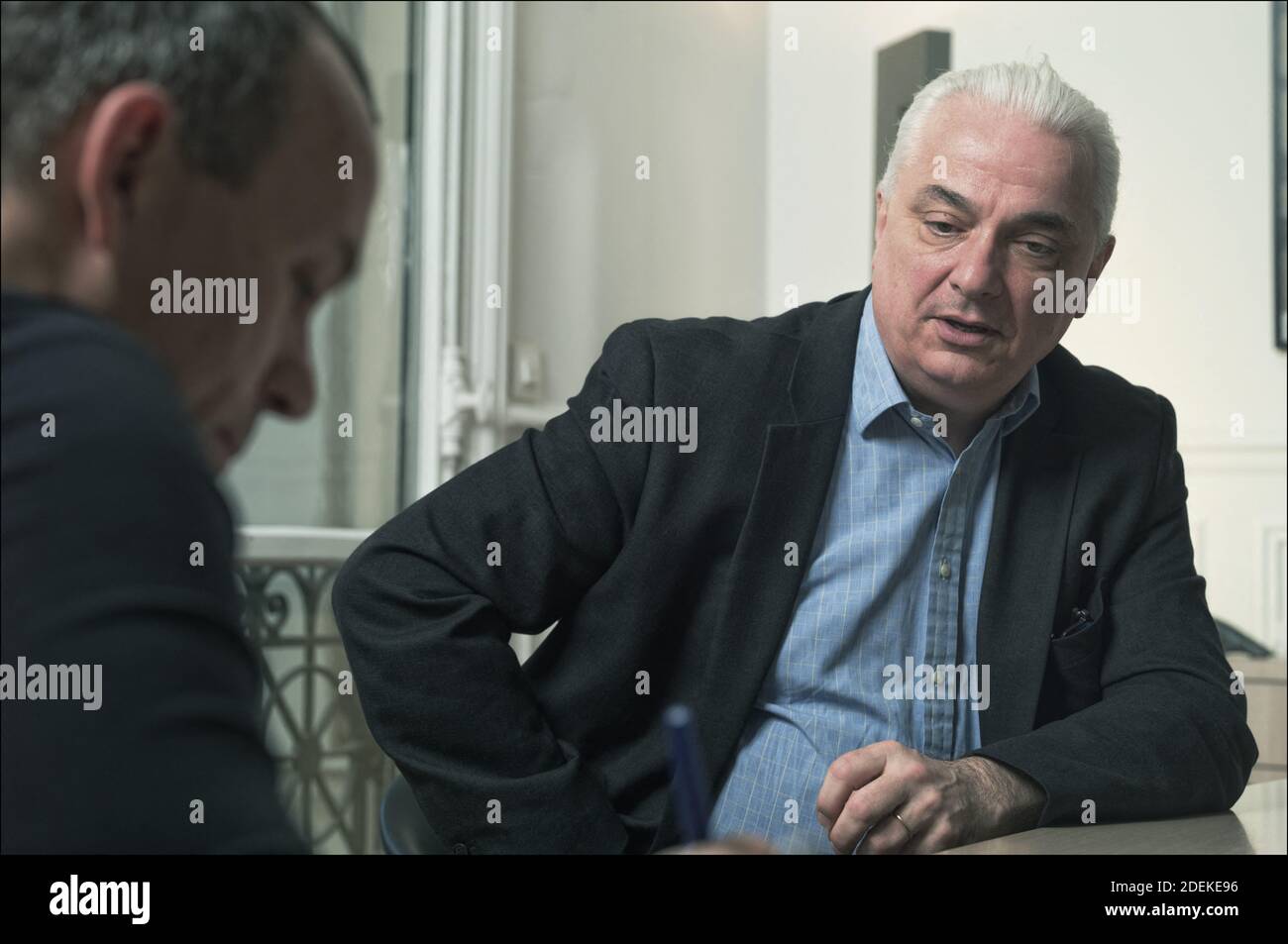 HSH Prince Henri de la Croy, at his lawyer's place in Paris, France, on ...
