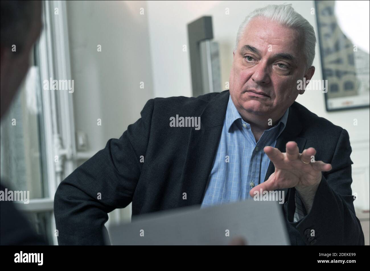 HSH Prince Henri de la Croy, at his lawyer's place in Paris, France, on ...