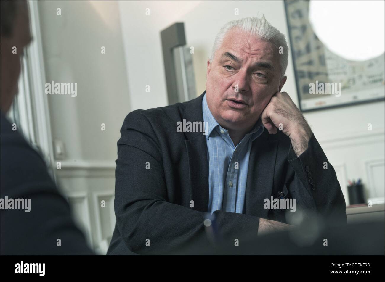 HSH Prince Henri de la Croy, at his lawyer's place in Paris, France, on ...