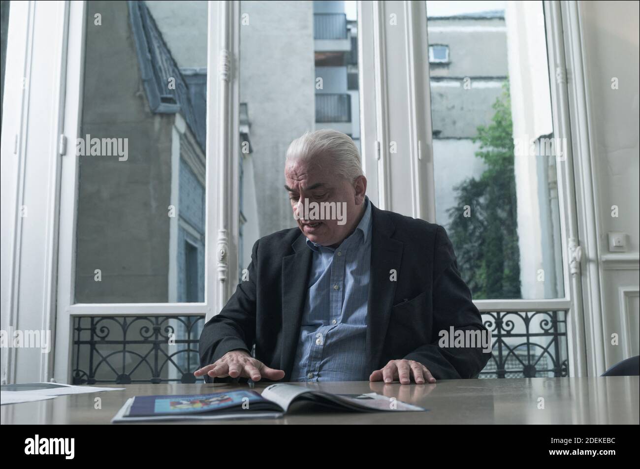 HSH Prince Henri de la Croy, at his lawyer's place in Paris, France, on ...