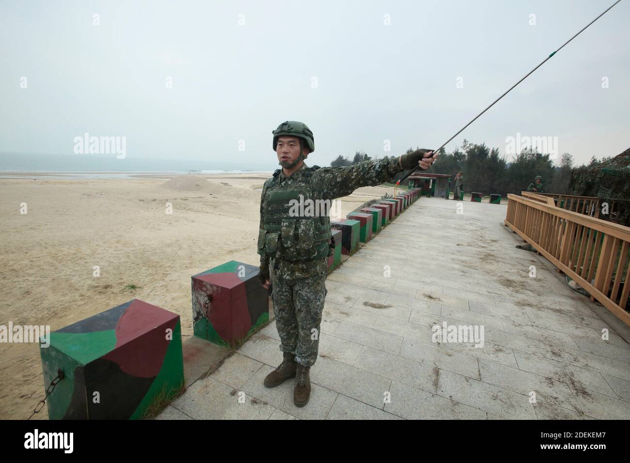 Taiwan Marines Special Force during a anti-invasion drill in Kinmen ...