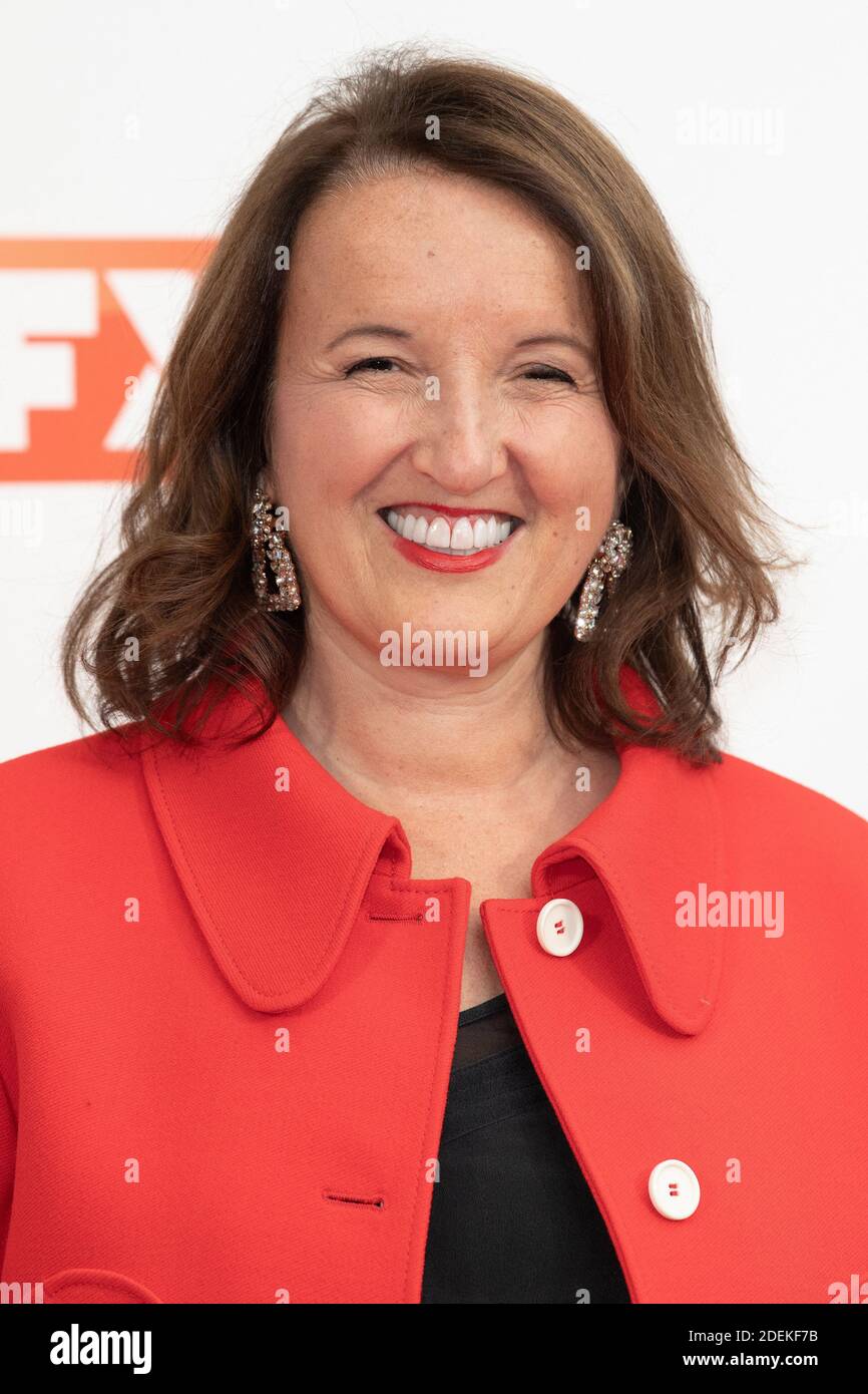 Anne Roumanoff attends the Groupe TF1 photocall at Palais de Tokyo on ...