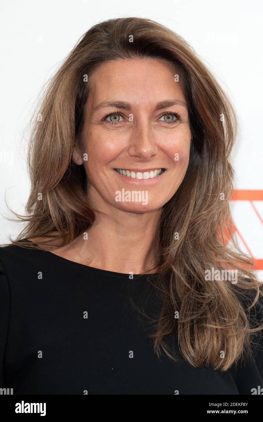 Anne-Claire Coudray attends the Groupe TF1 photocall at Palais de Tokyo ...
