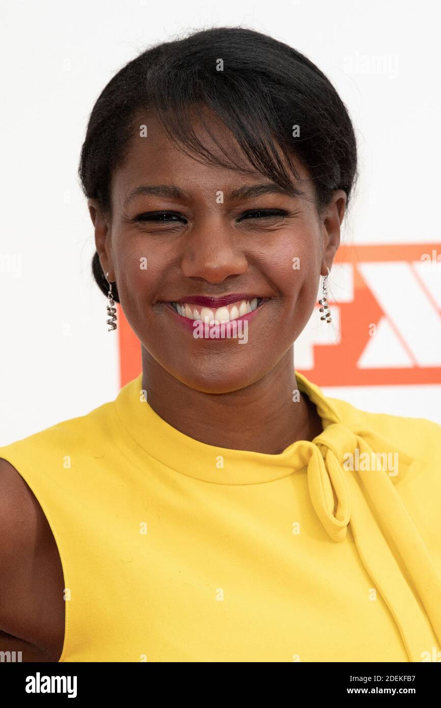 Marie-Aline Meliyi attends the Groupe TF1 photocall at Palais de Tokyo ...