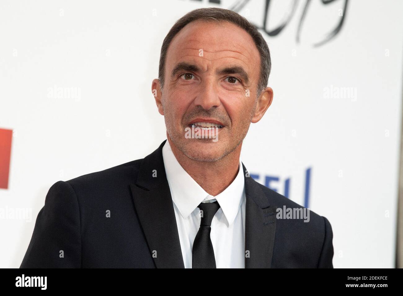 Nikos Aliagas attends the Groupe TF1 photocall at Palais de Tokyo on ...