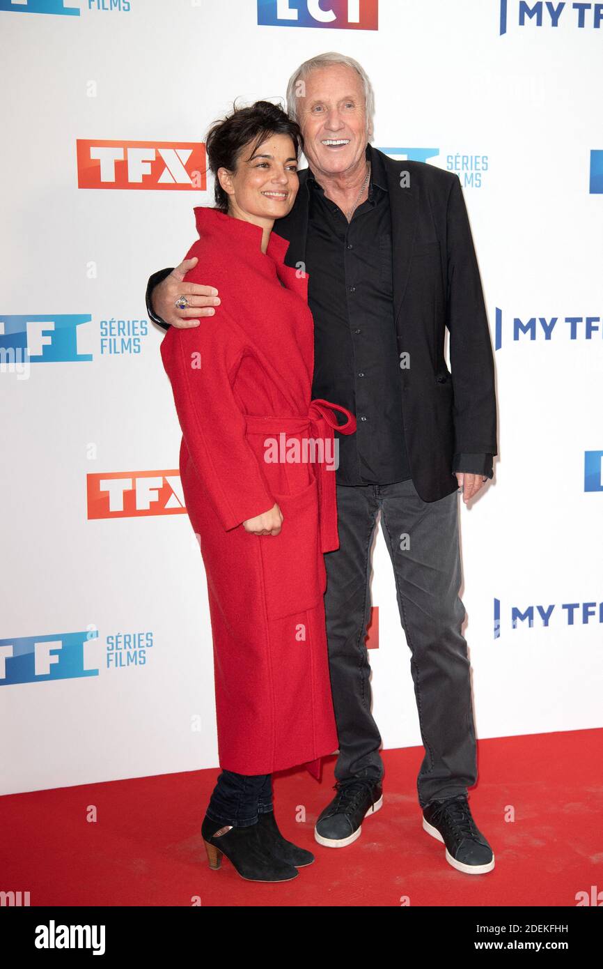 Fanny Gilles and Yves Renier attend the Groupe TF1 photocall at Palais de Tokyo on September ...