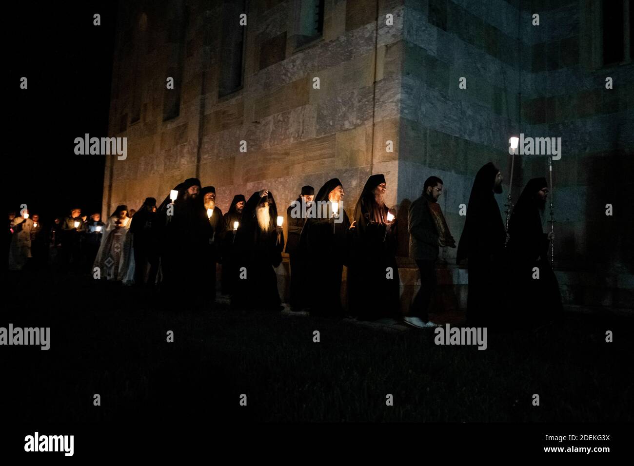 Decani , 27 avril 2019. Monastère de Visoki DeÄ ani . Sa cathedrale est ...