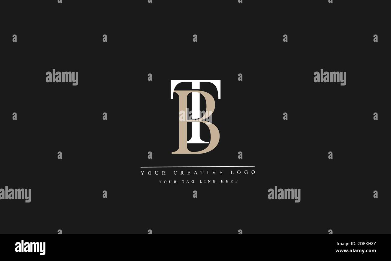 T b monogram hi-res stock photography and images - Alamy