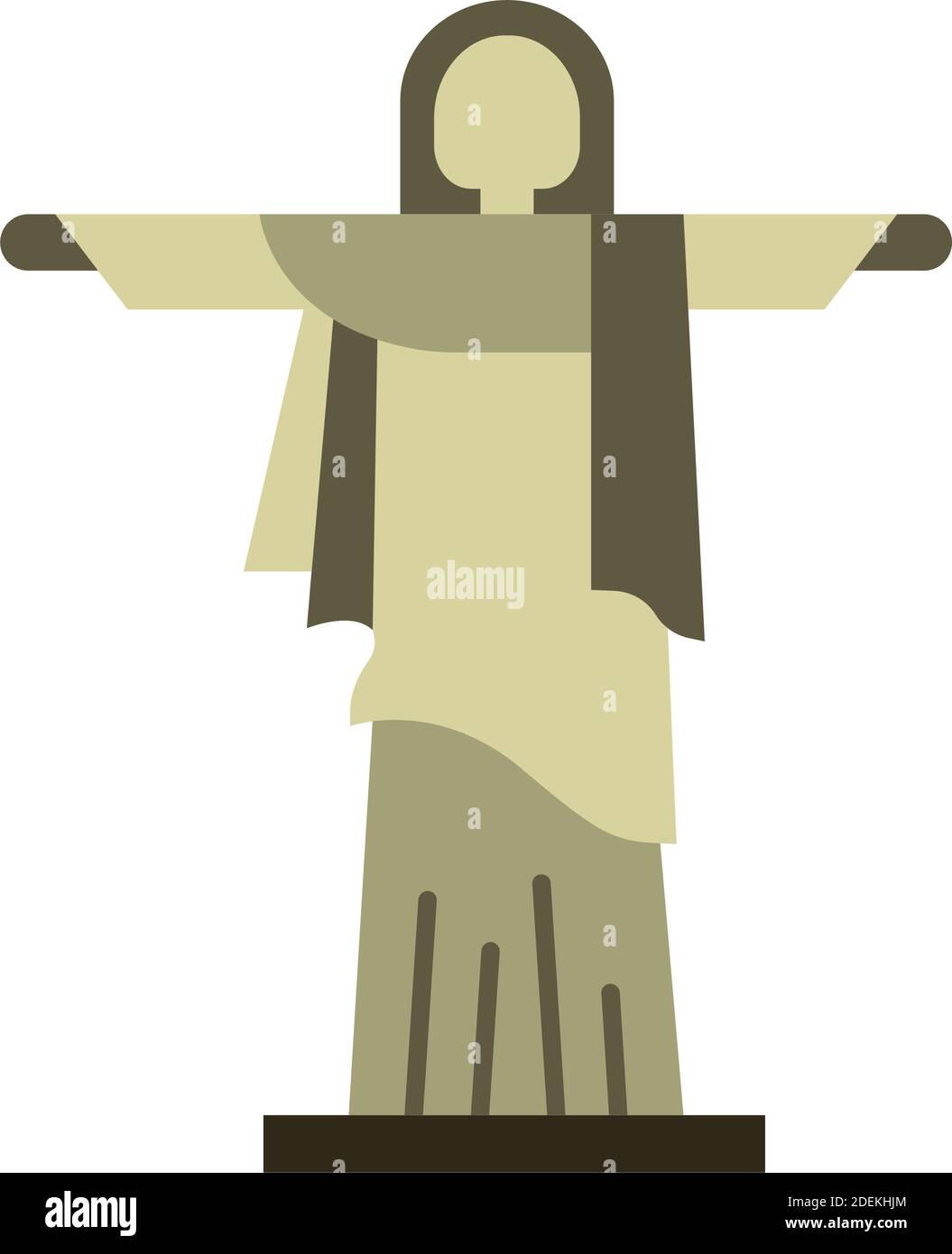 Christ the Redeemer, Rio, Janeiro, Brazil fully editable vector icons ...