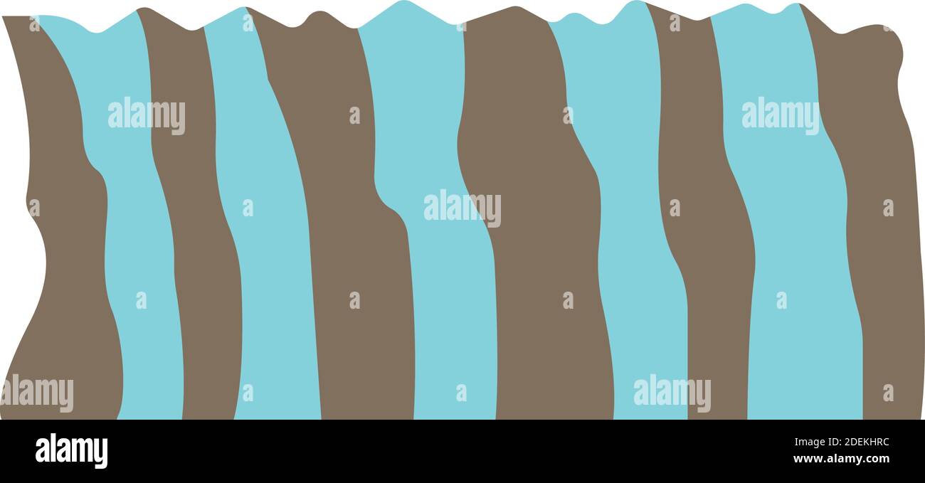 Victoria Falls, Zambia, Zimbabwe, waterfall fully editable vector icons ...