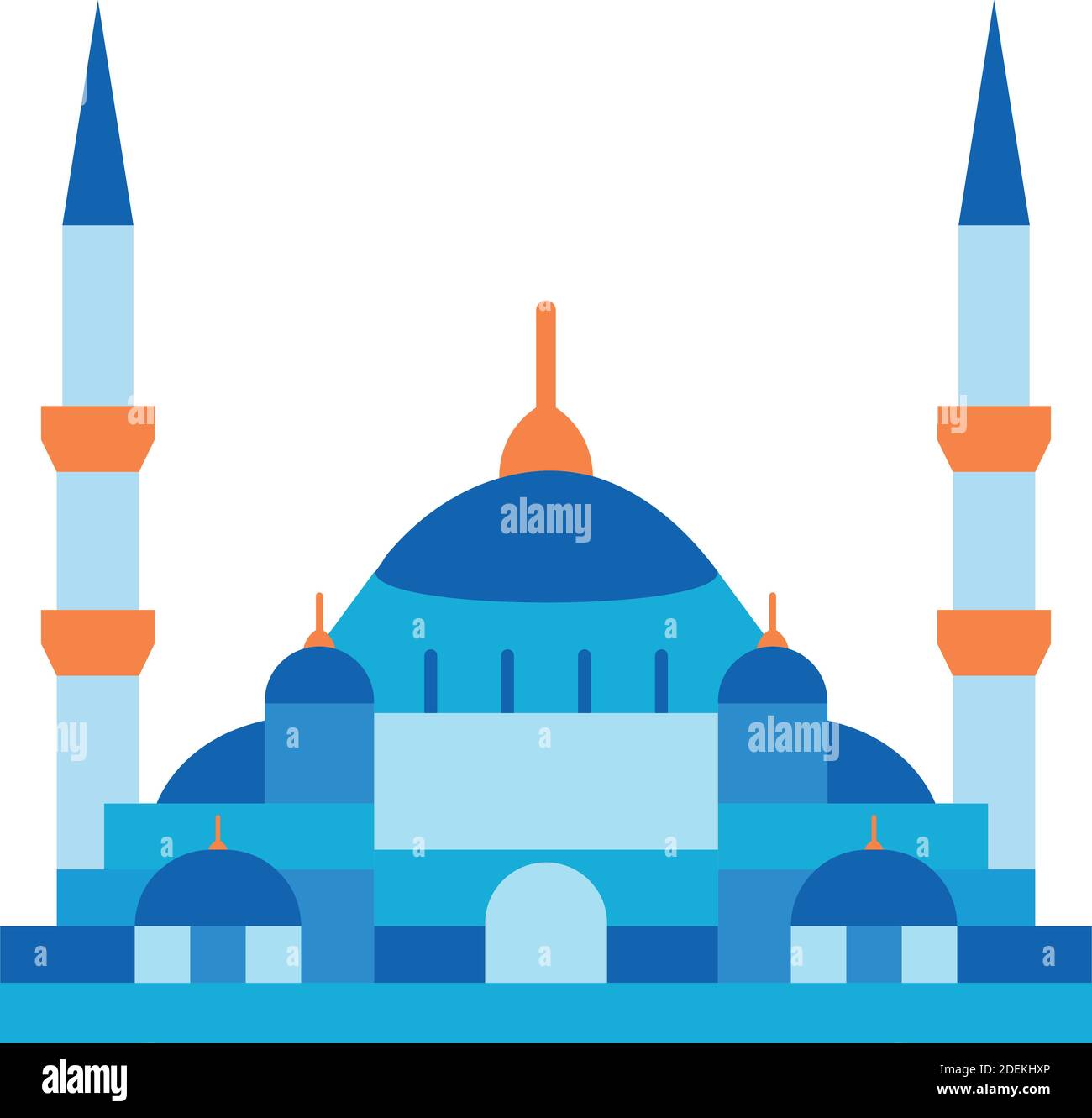 Blue Mosque, Istanbul,Turkey, Mosque fully editable vector icons Stock ...