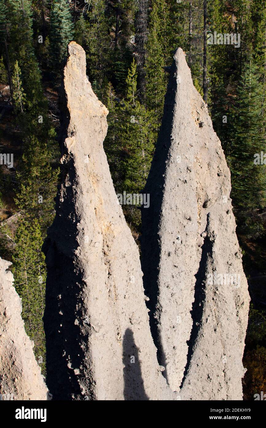 Pinnacles in Pinnacles Valley, Crater Lake National Park, Volcano ...