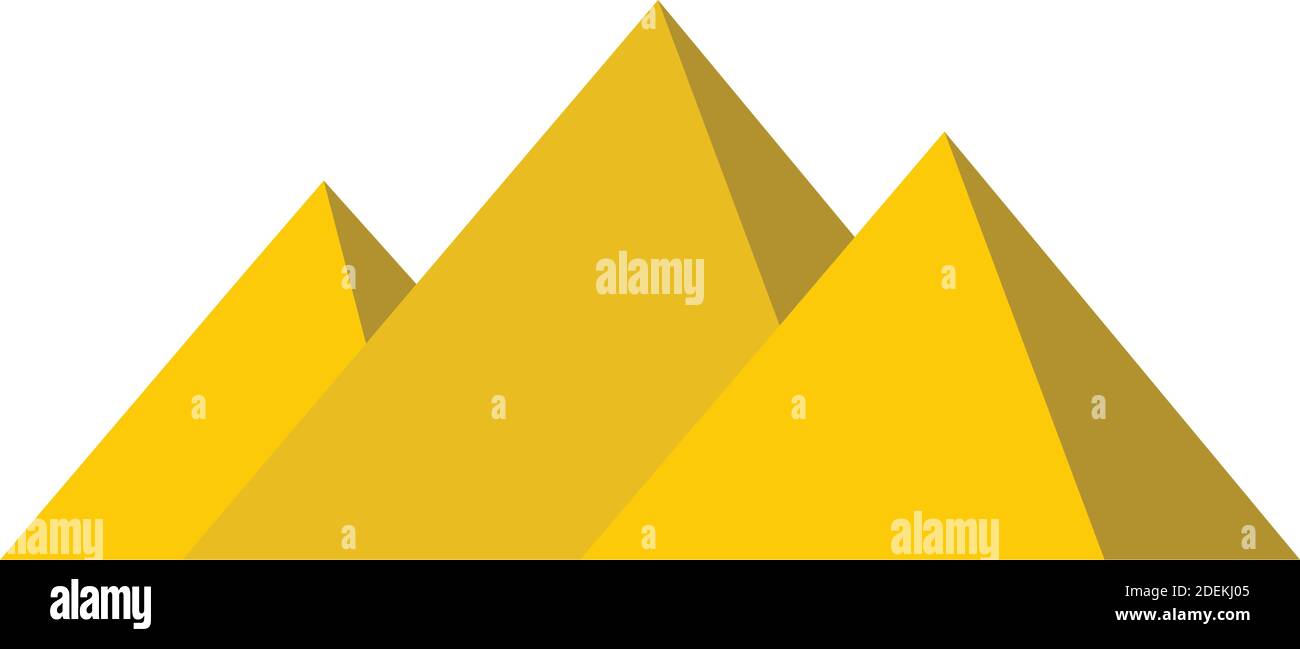 Pyramids, Giza, Egypt, world landmarks fully editable vector icons ...