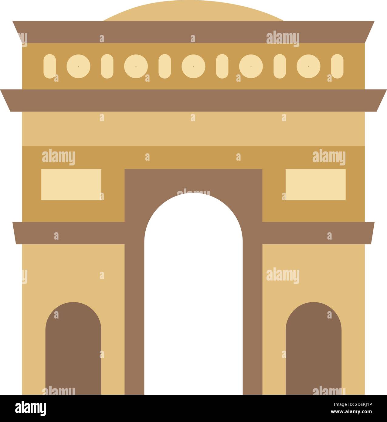 Arc de Triomphe, paris, France, europe fully editable vector icons ...
