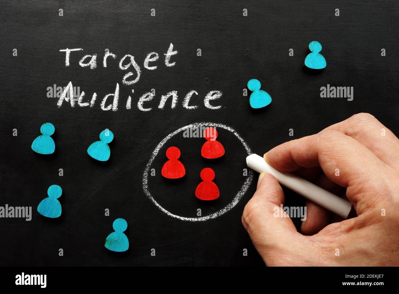 Target audience concept. The marketer separates the consumer group ...