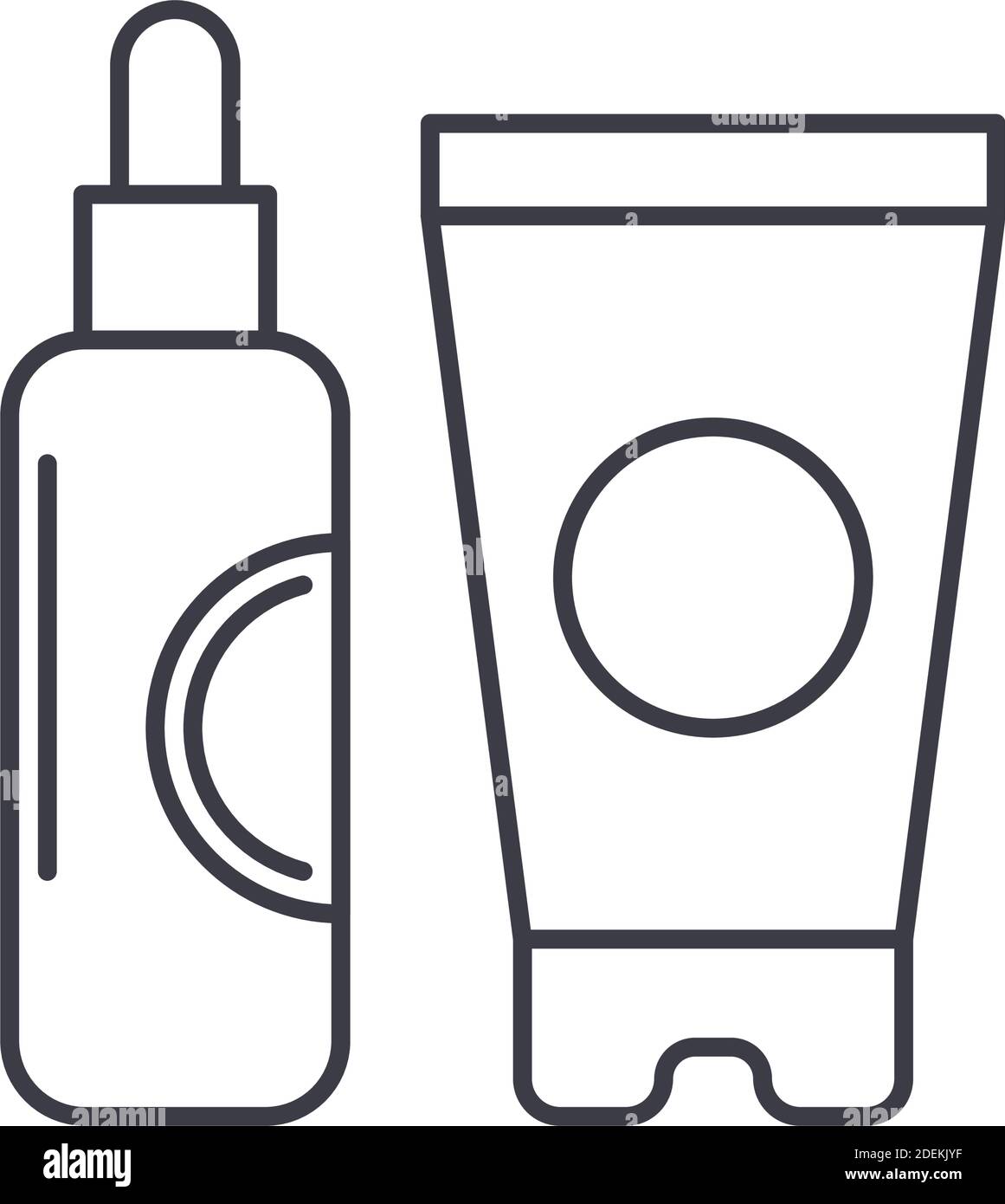 Moisturizer icon, linear isolated illustration, thin line vector, web ...