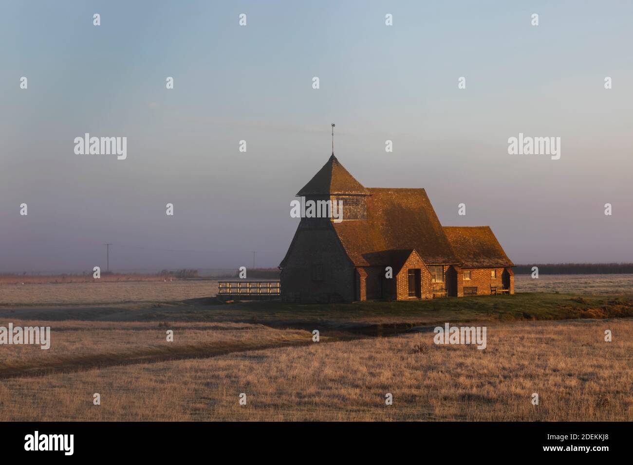 England, Kent, Romney Marsh, Fairfield, St.Thomas Becket Church in ...