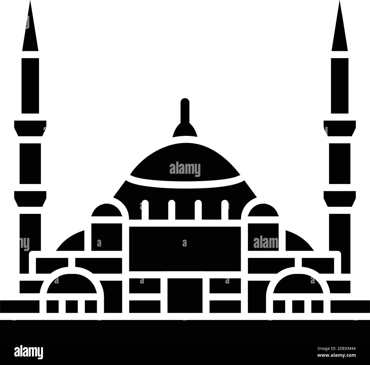 Blue Mosque, Istanbul,Turkey, Mosque fully editable vector icons Stock ...