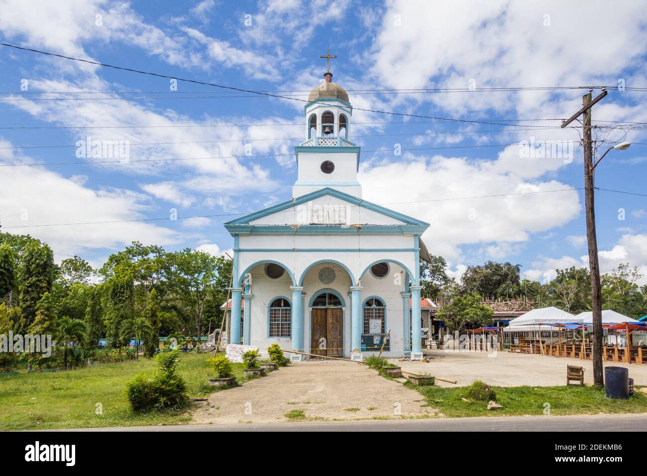 The old church of Catigbian town in Bohol, Philippines Stock Photo - Alamy